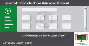 Backstage View in Excel 2010 | File tab in Excel | File tab in Excel 2007